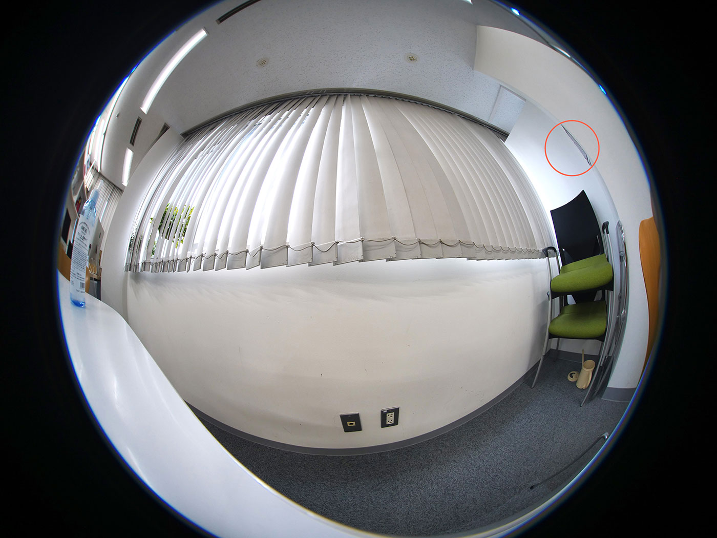 Super wide-angle fisheye lens that can capture images as far back as ...
